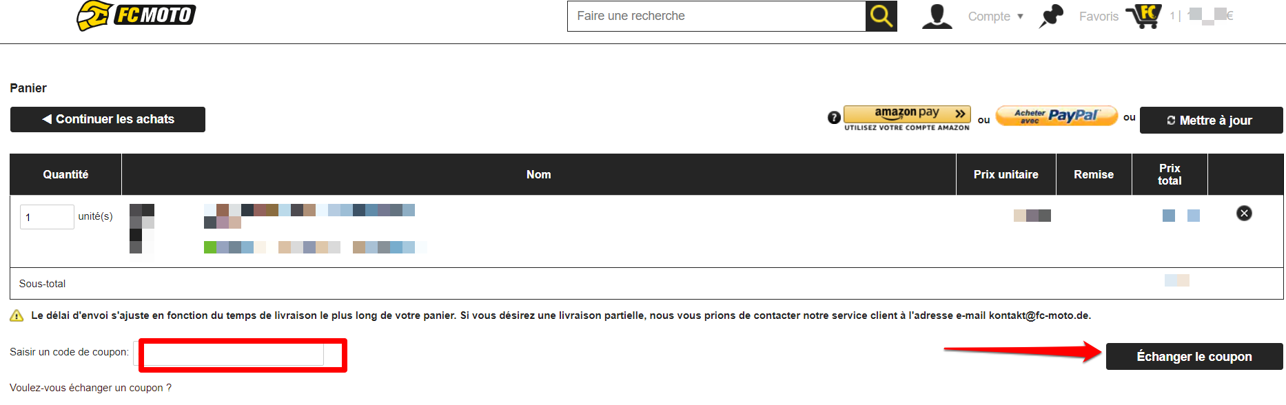Code Promo FC Moto - 5 % et 25 € de réduction - juin 2026